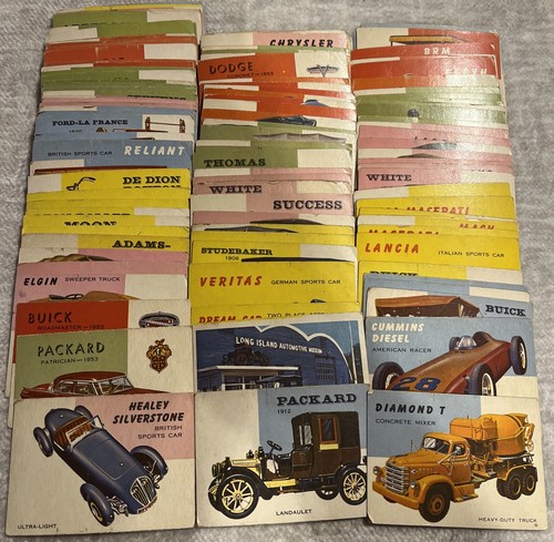 WORLD ON WHEELS CARD LOT 1954 TOPPS PARTIAL SET (76% Complete Set) 122 ...