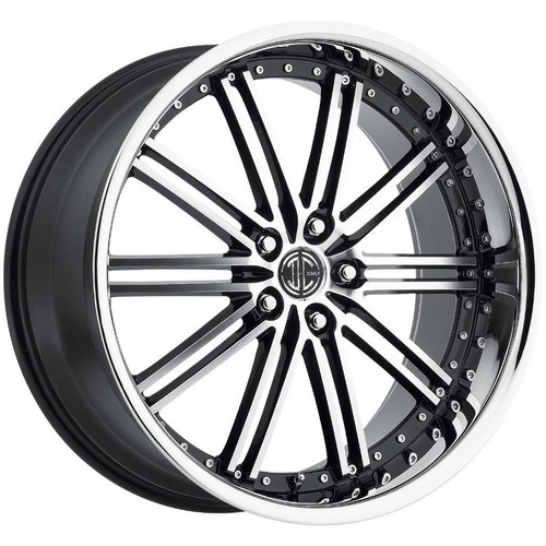 20 inch 20x10 2CRAVE BK No33 Black Chrome Lip wheels rims 5x4.25 5x108 ...
