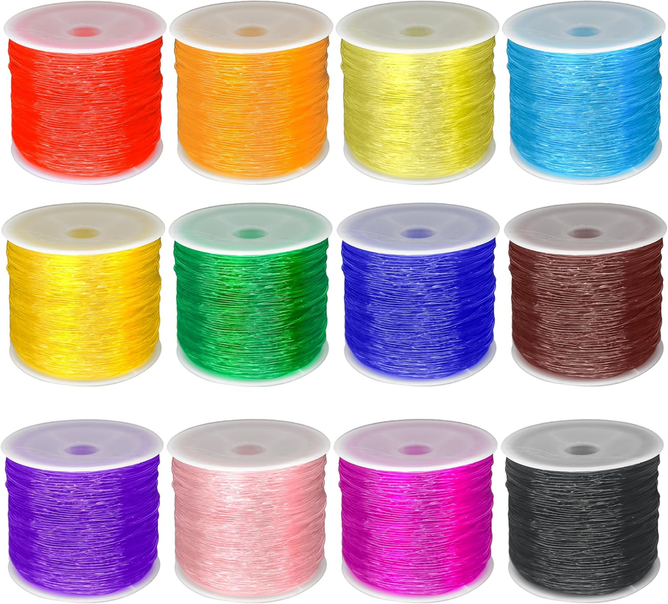 660 yardas 0,8 mm cuerda elástica Crystal Tec para pulseras, | eBay