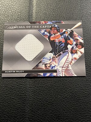 2022 Topps X Derek Jeter Call Of The Captain Austin Riley Gray Relic 55 ...