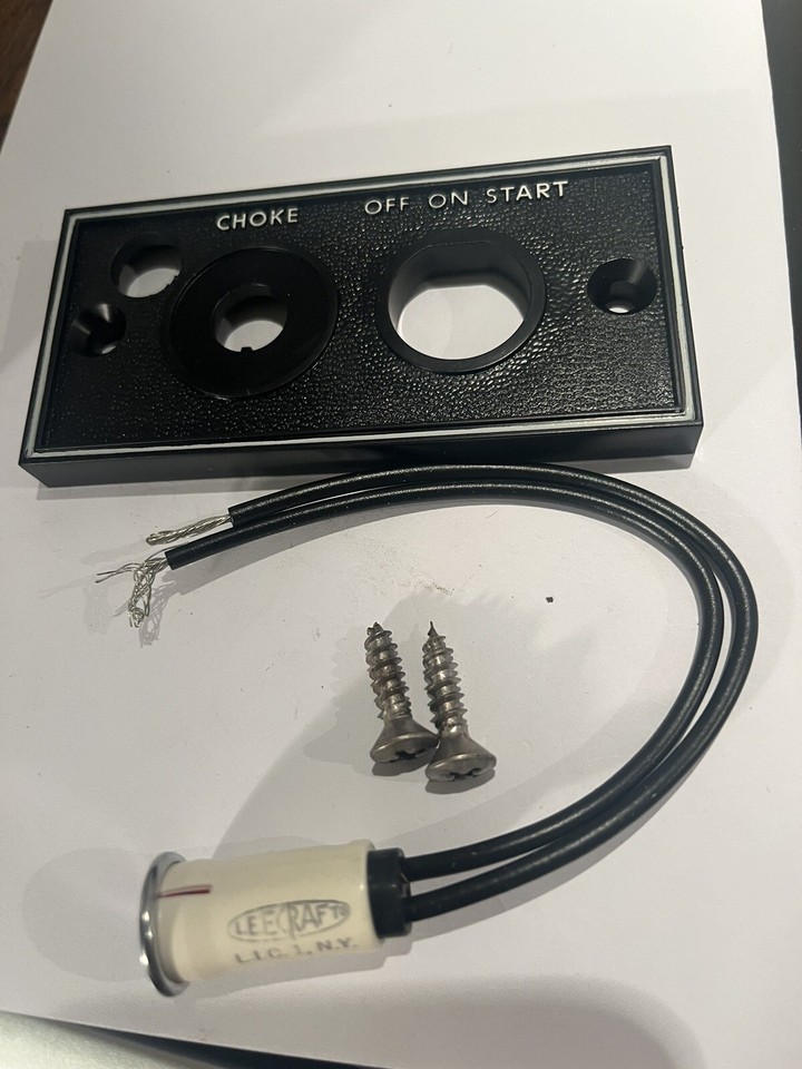 Johnson Evinrude Vintage Dash Panel With Overheat Light! Free Shipping ...