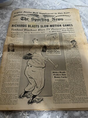 Vintage St. Louis August 20 , 1952 THE SPORTING NEWS Baseball Sports ...