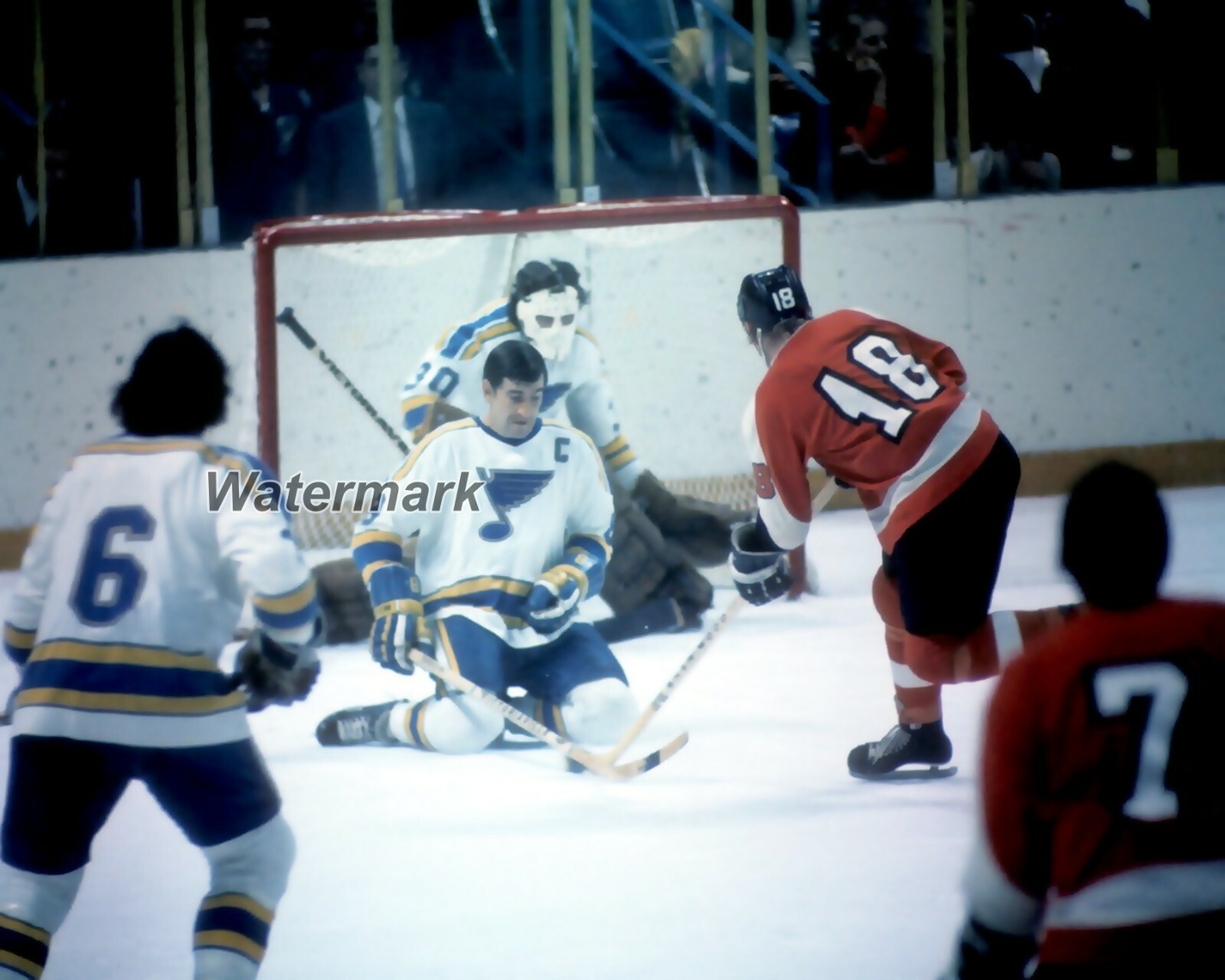 NHL 1972 St.Louis Blues Peter McDuff & Barclay Plager Color 8 X 10 ...