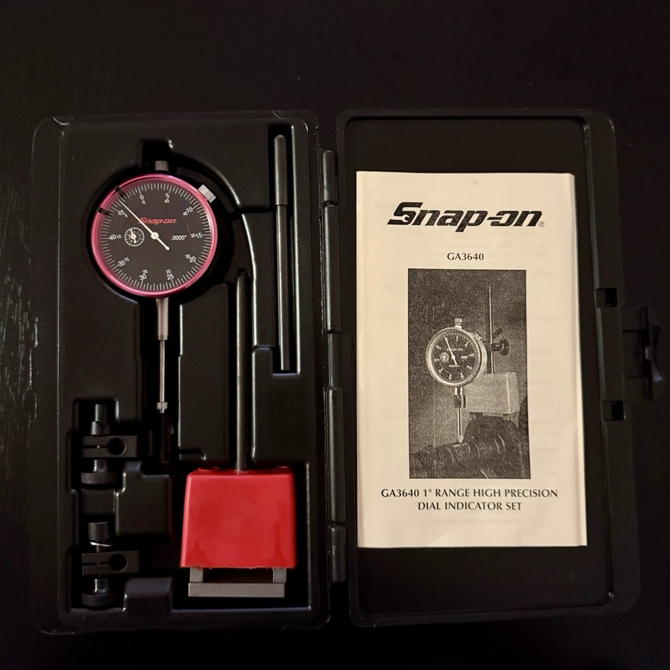 Snap On 1" Range High Precision Dial Indicator Set GA3640 | eBay