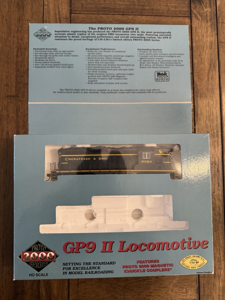 HO Scale Proto 2000 GP9 Chesapeake & Ohio #6023 DCC & Sound (Read ...