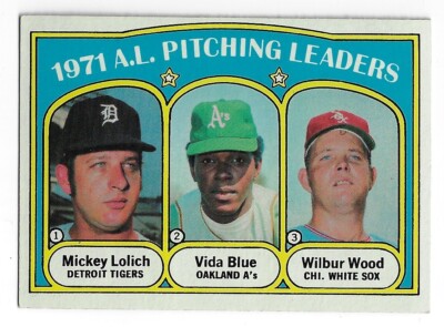 1972 Topps Set Break #94 A.L. Pitching Leaders (Blue, Lolich, Wood) | eBay