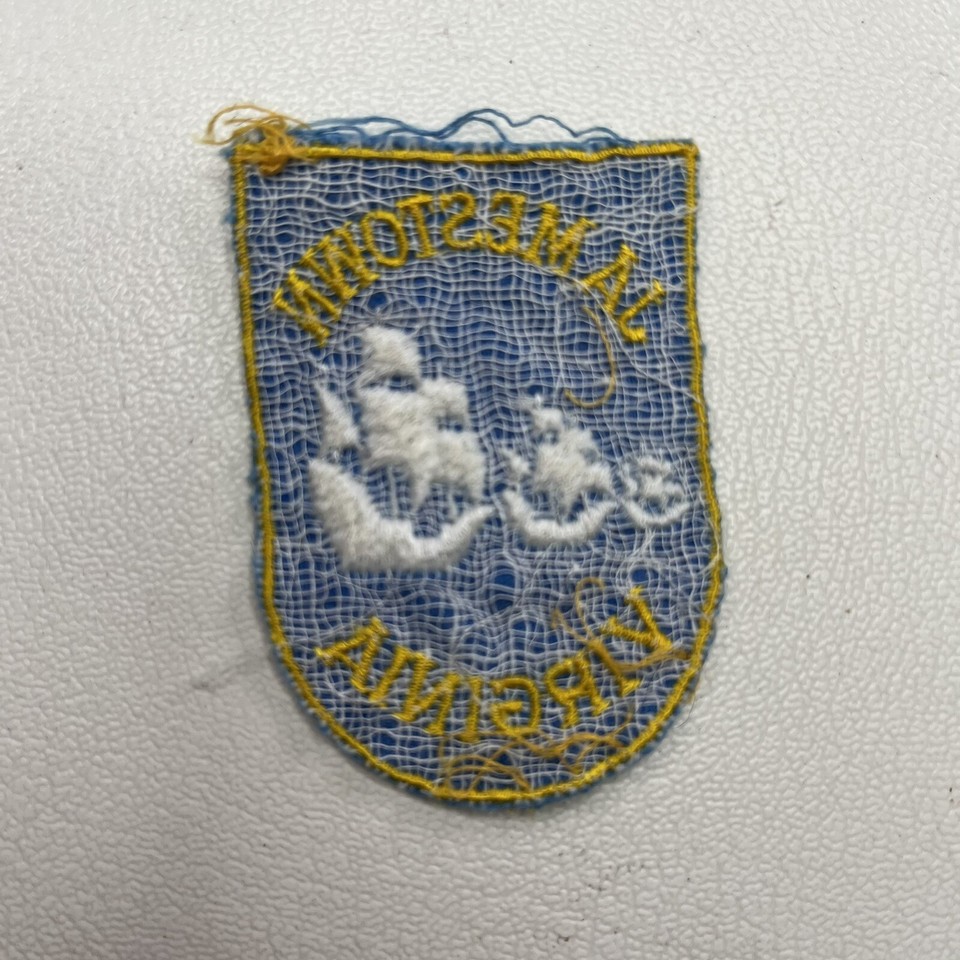 Vtg JAMESTOWN Virginia Patch (America’s First Permanent English Colony ...