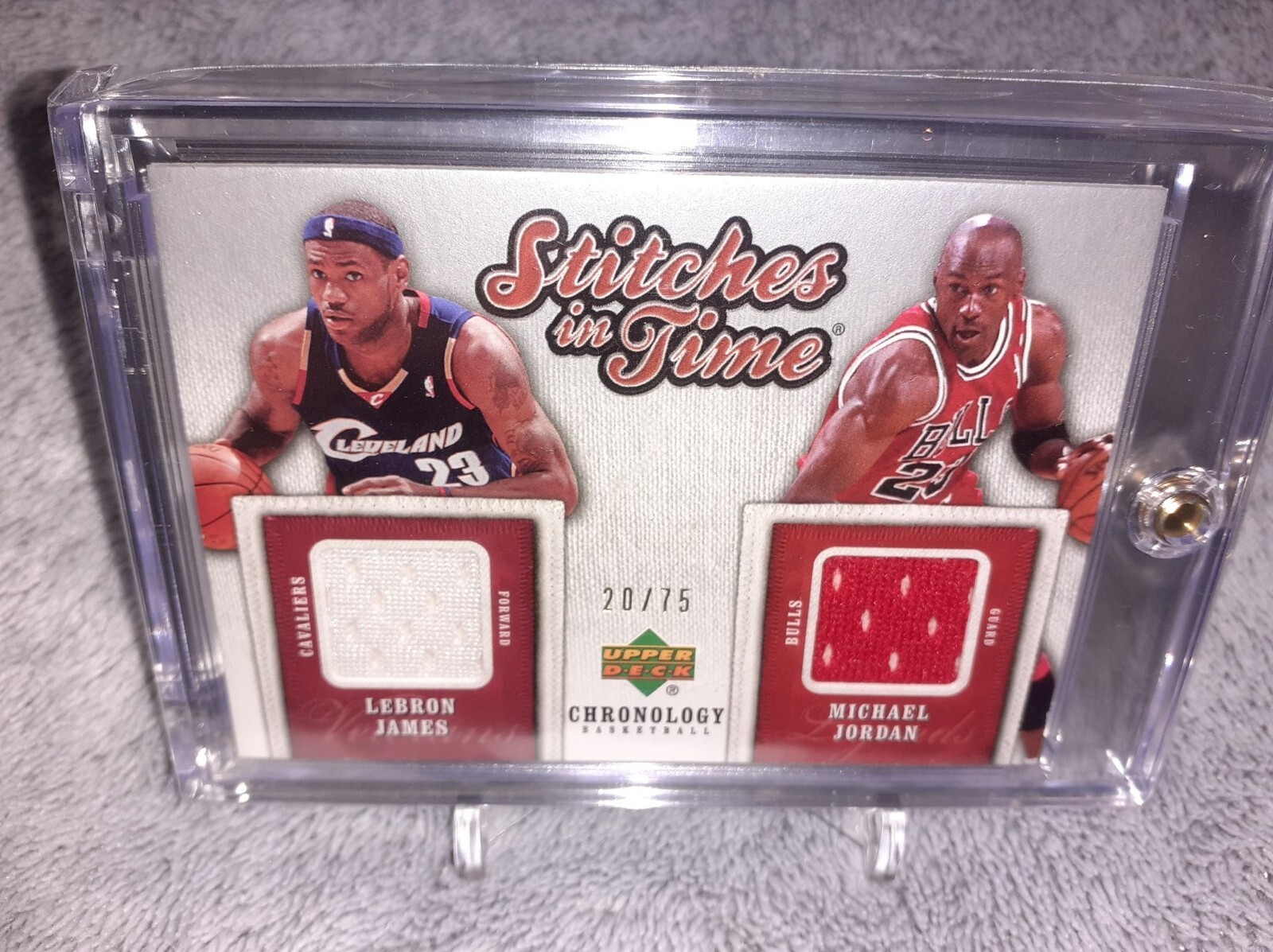 2006-07 Chronology Stitches in Time Dual /75 lebron James MICHAEL ...