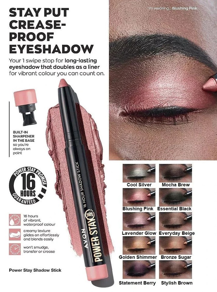 Avon Power Stay Eyeshadow Shadow Stick - choice of shades | eBay UK