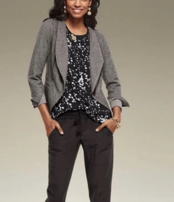 CAbi Cami Floral Cluster Cosmic S Short Sleeve #3606 Tiered Flowy Sheer ...