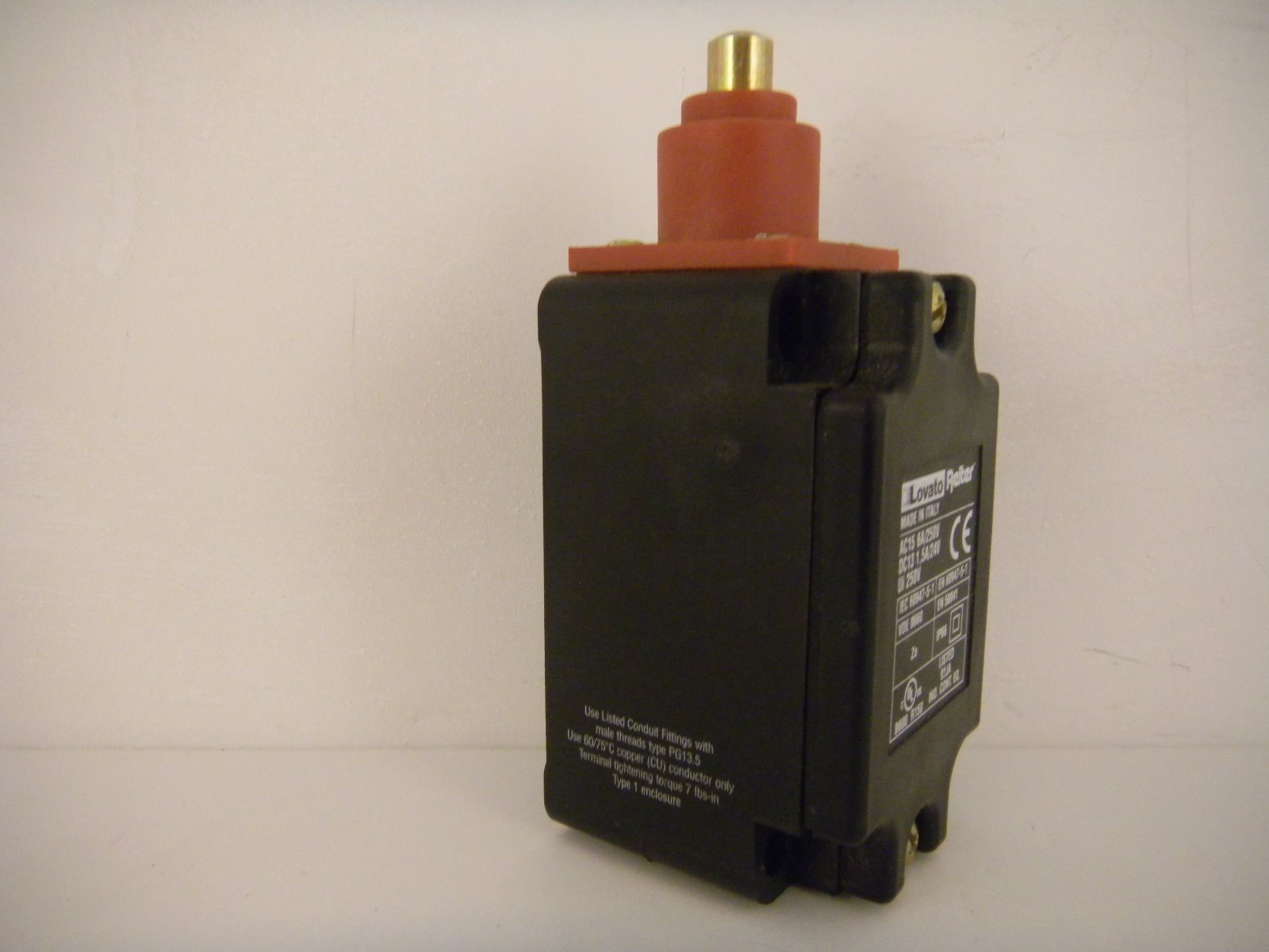 LOVATO REITER TOP PUSH ROD PLUNGER LIMIT SWITCH EN50041 *NEW SURPLUS ...