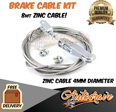 Trailer Hand Brake Cable Kit Adjuster Cable Clip Caravan Boat ...