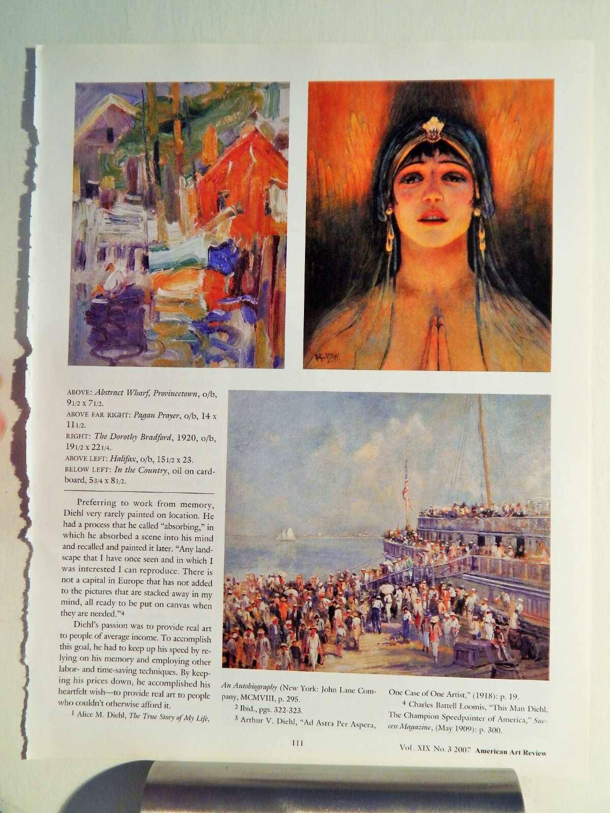 ARTHUR V DIEHL ART PIECE VTG ORIG 2007 ADVERTISEMENT | eBay