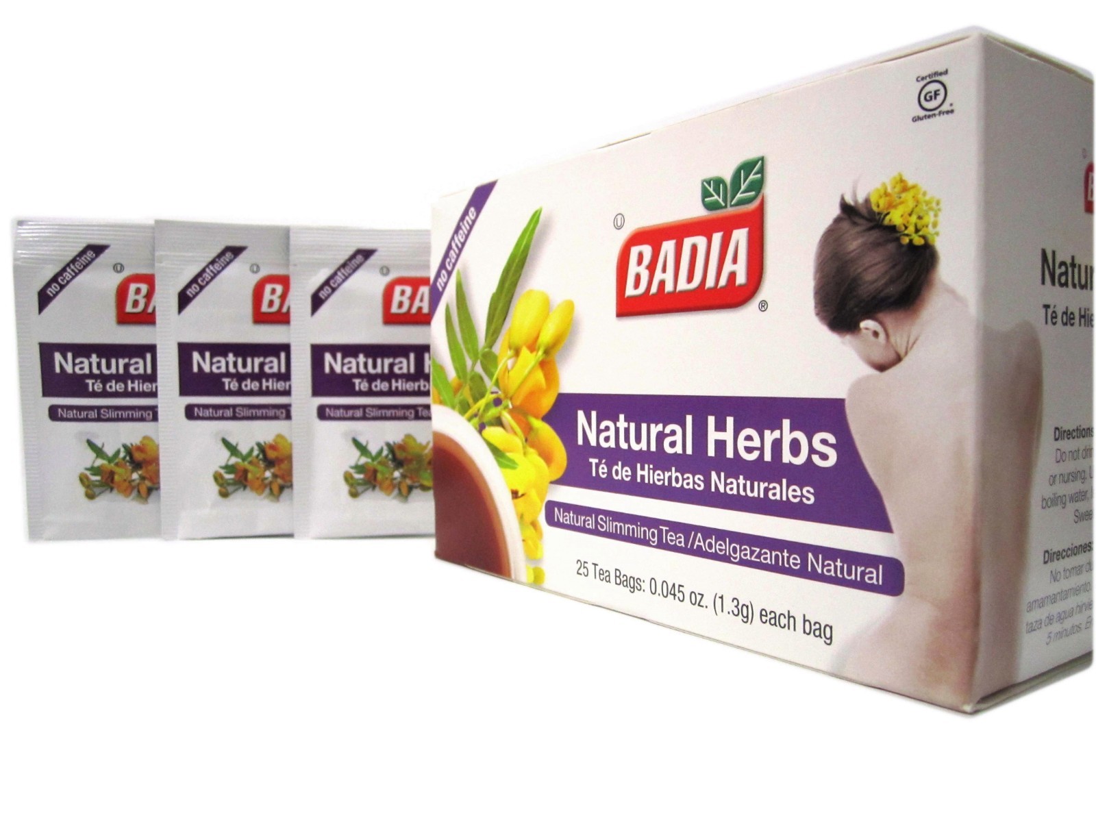 4 Boxes Badia Natural Herbs Tea/Te/para/adelgazar/estreñimiento/Laxante ...