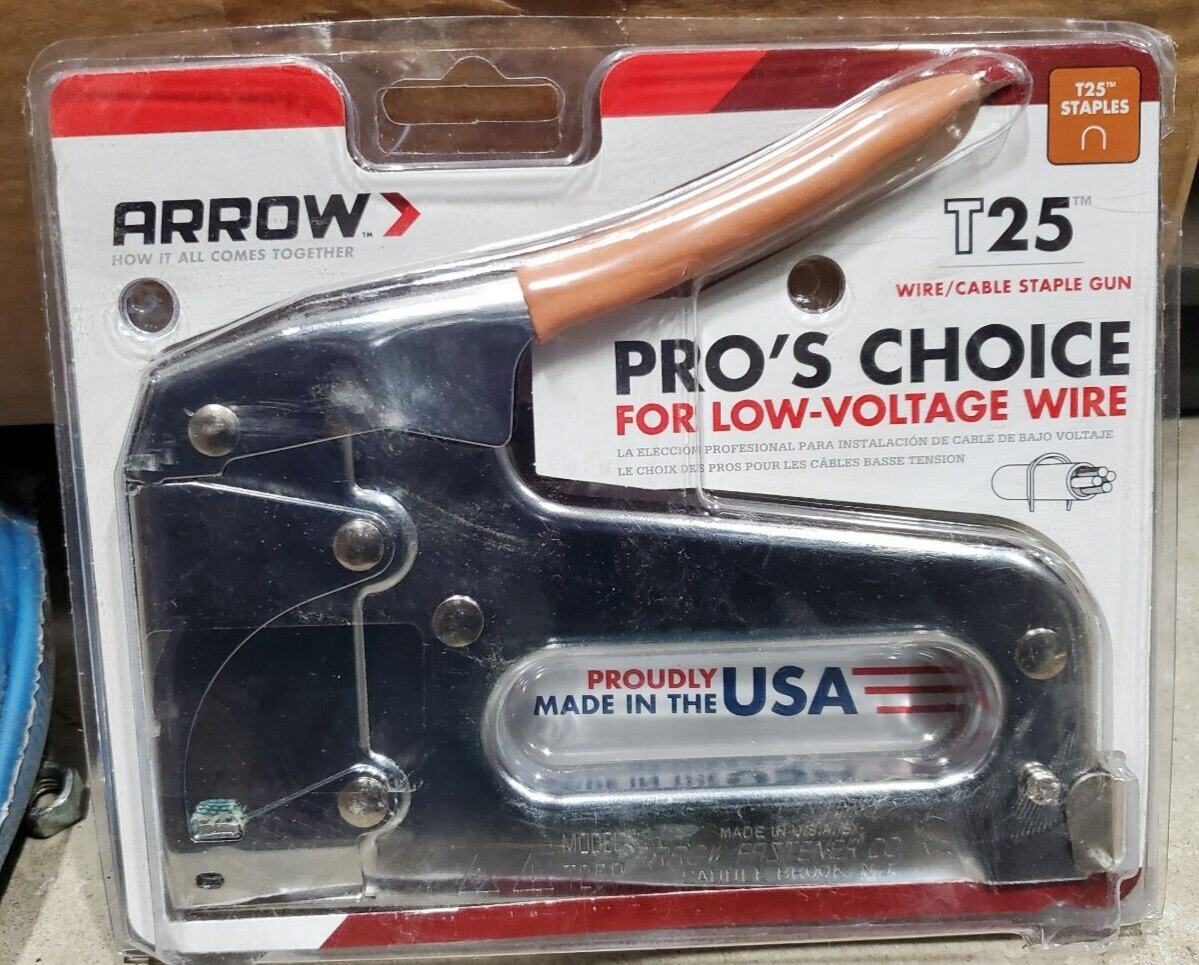 Low Voltage Wire Staple Gun Arrow T25 Cable Staple Gun For Low Voltage