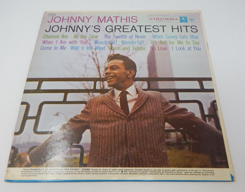 Johnny Mathis ‎- Johnny's Greatest Hits - 1962 Stereo Vinyl LP Record ...