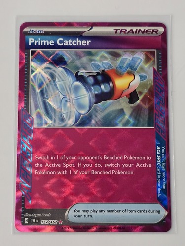 Pokémon TCG Prime Catcher 157/162 Temporal Forces ACE SPEC Trainer Item ...