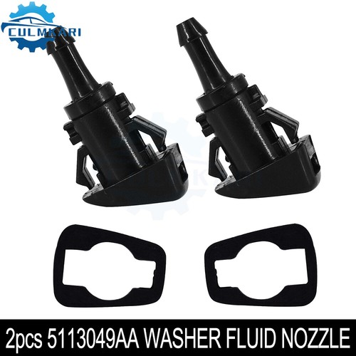 2 Windshield Washer Fluid Spray Nozzle For Dodge Charger Ram 1500 2500 ...