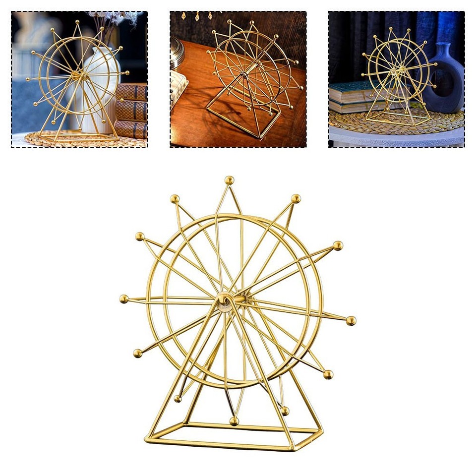 Contemporary Gold Wheel Decor Eye Catching Accent for Home and ...