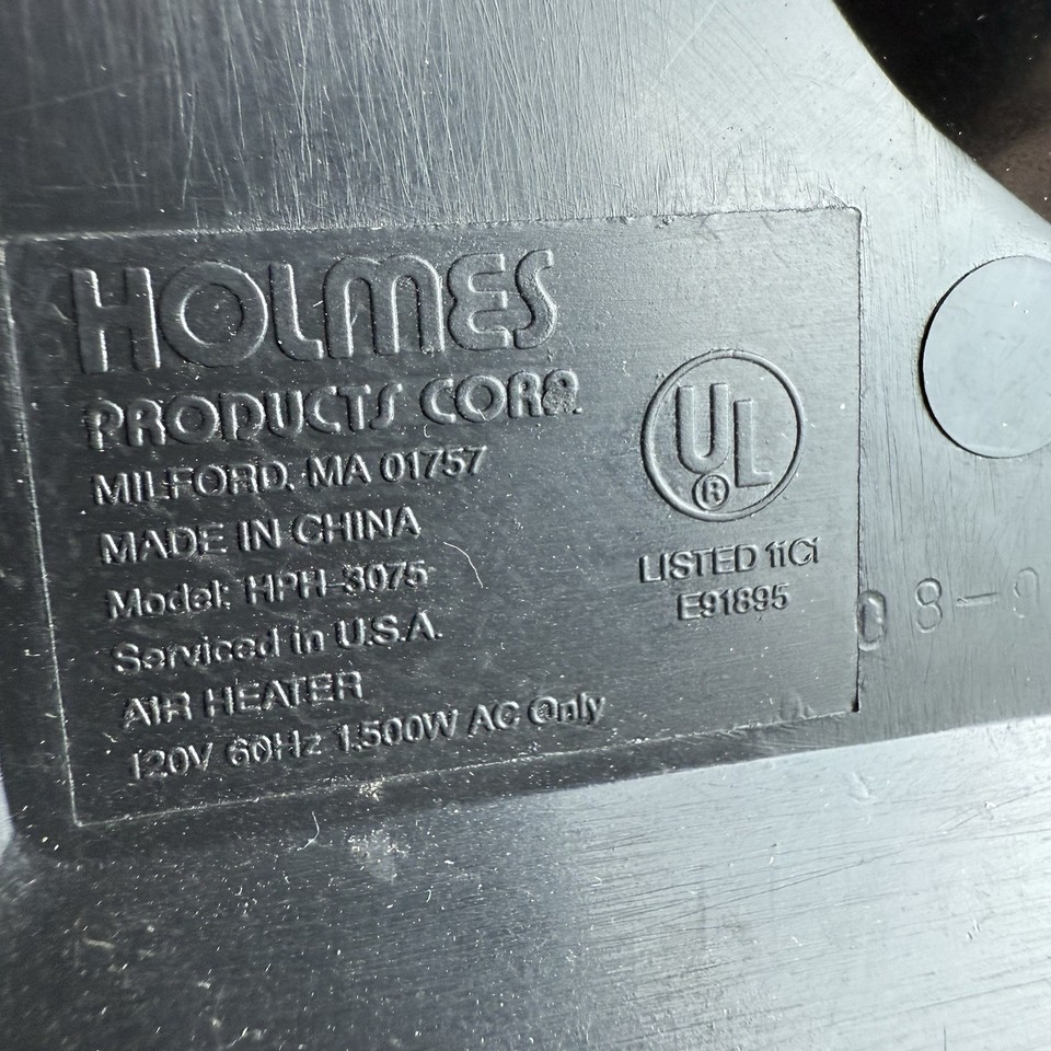 Holmes HPH-3075 Insta Furnace Thermostat Ceramic Space Heater Swivel ...