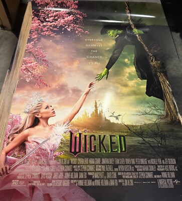 Wicked 2024 original promotional poster 27" x 40" 2024. Excellent ...