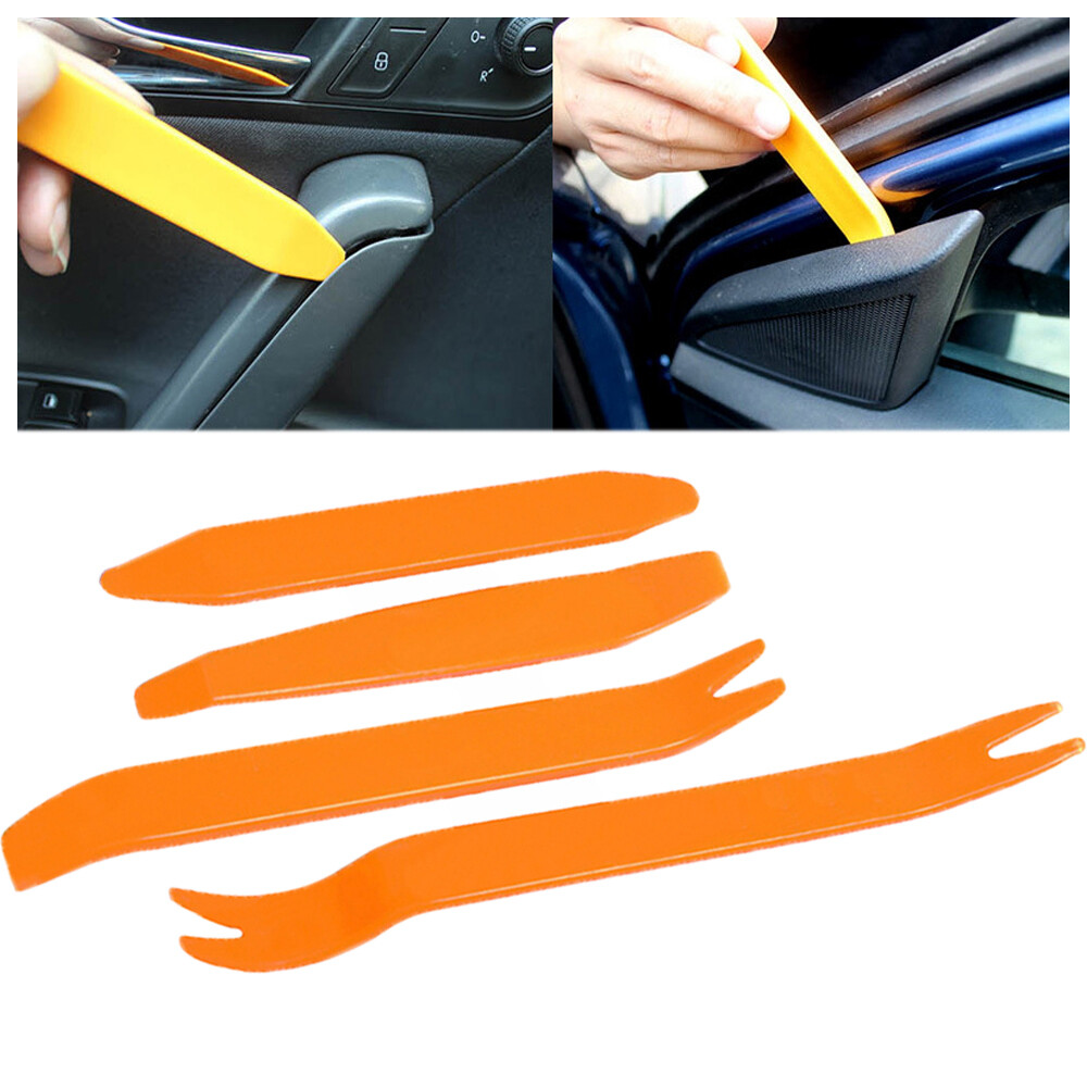 4Pcs Car Trim Removal Tool Kit Panel Door Pry Dash Car Interior Clip ...