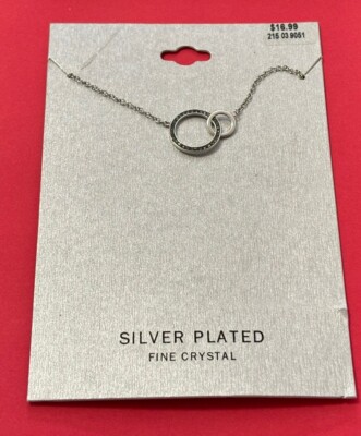 Double Circle Silver Plated Fine Crystal Target Distributed Chain ...