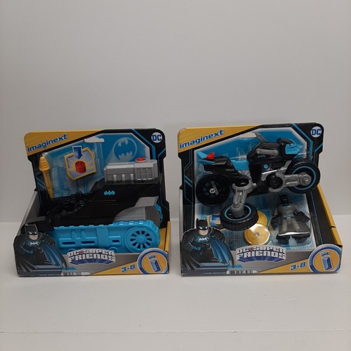 Imaginext DC Super Friends Batman Bat-Tech Tank Bat-Tech Batcycle Lot ...