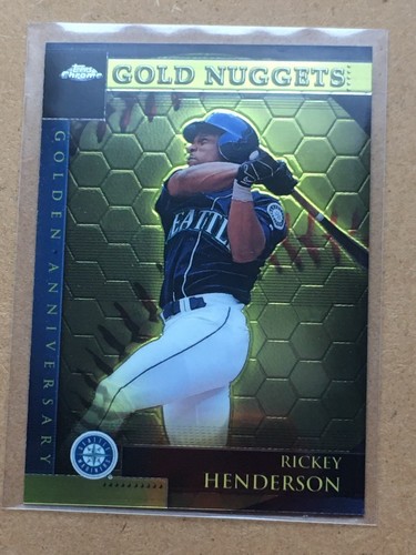 2001 Topps Chrome Rickey Henderson Gold Nuggets | eBay