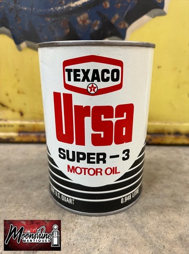 1970’s TEXACO Ursa Super-3 Motor Oil Can 1 qt. - Gas & Oil | eBay