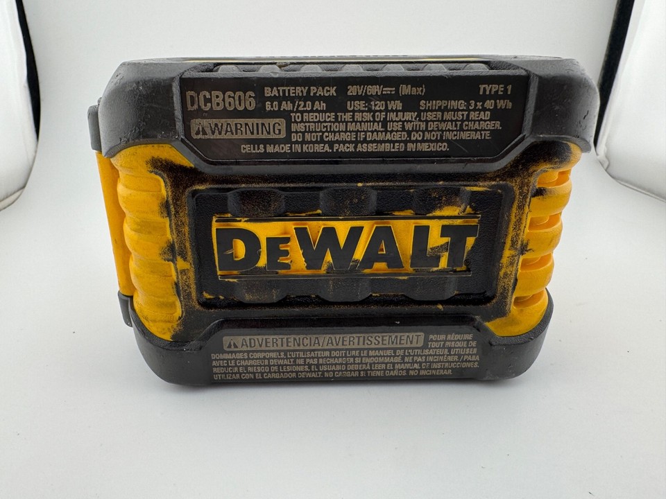 GENUINE DEWALT [DCB606] FLEXVOLT 20V / 60V MAX 6Ah BATTERY PACK ...