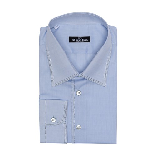 690$ LUXURY GERLIN Shirt Light Blue ALUMO Cotton 17 - 43 1R BIJAN | eBay