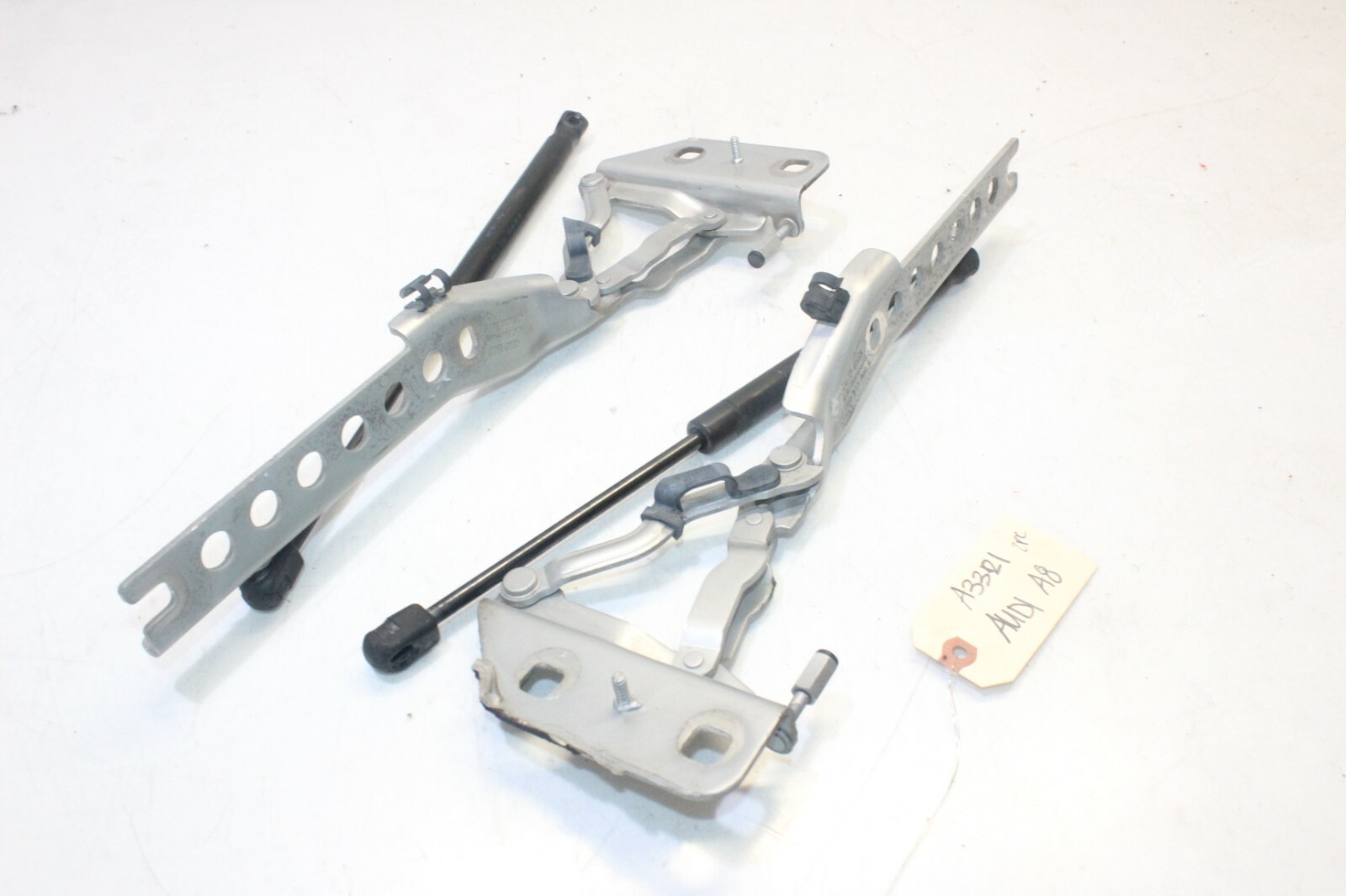 2005 AUDI A8 L QUATTRO FRONT LEFT AND RIGHT HOOD HINGES SUPPORT ASSY ...