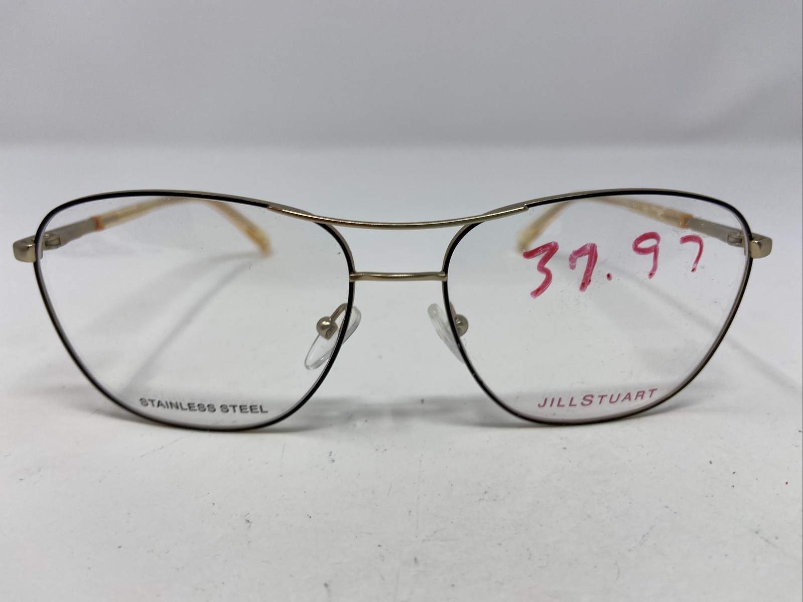 Jill Stuart JS 406-2 54-15-135 Black/Gold Metal Full Rim Eyeglasses ...