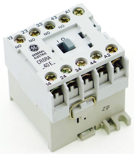 GE Miniature Din Rail Magnetic Contactor CR6RA40EH 24V AC Coil CS4-40E ...