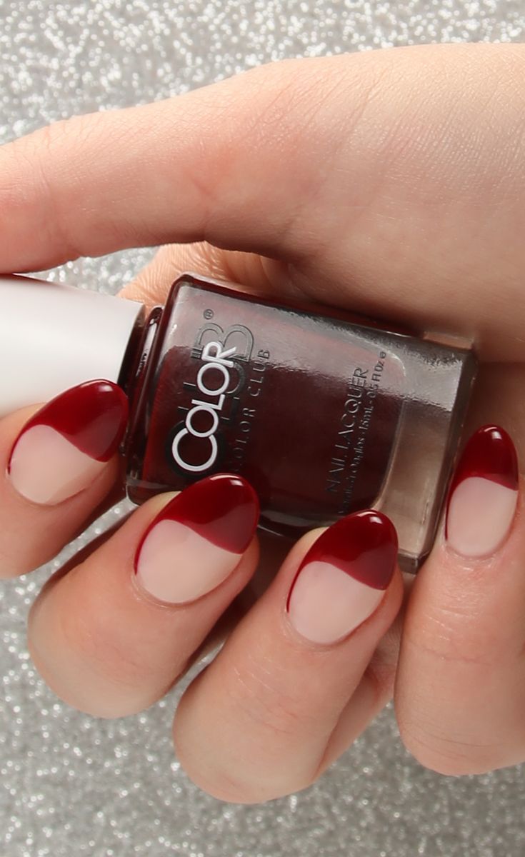 Color Club Feverish Nail Lacquer Look of Gel Polish Dark Red #825 15 ml ...