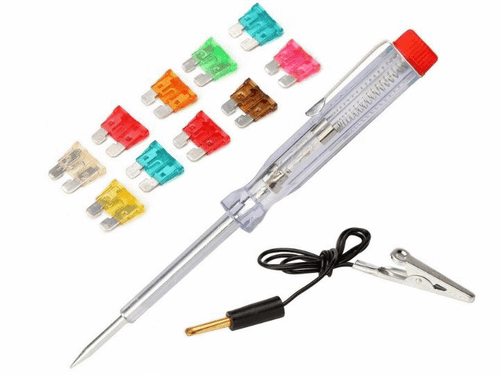 New 10x Car Fuse Kit Set Auto Plug + Screwdriver Voltage Tester Fuses ...