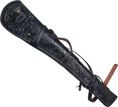 Hulara Genuine Handcraft Leather Rifle Case Lever Action Rifle Shotgun ...