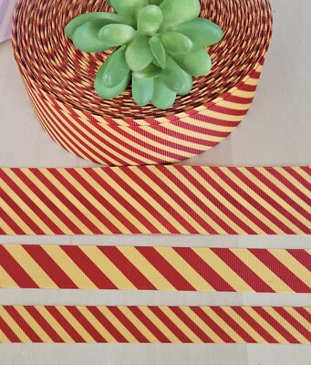 5/7, 7/8 & 1/5" (1 YD) Harry Potter Wizard Grosgrain Ribbon Maroon ...