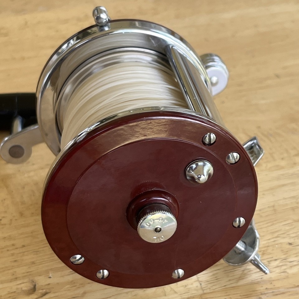 Vtg Penn Jig-Master No.500 Reel Brown w/ Black Handle - Mint Condition ...