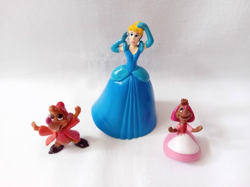 Vintage DISNEY Cinderella 2 Mice Mouse Perla & Gus Minature Figures ...