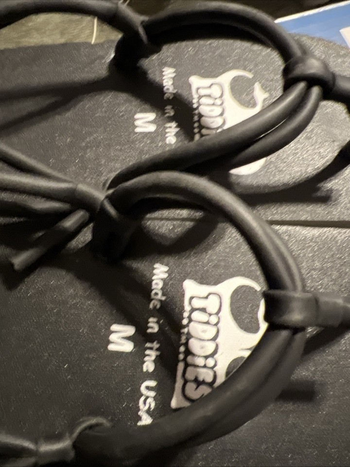 TIDDIES Men's M Size Black & Gray Sandals Made in USA 80s Retro Style ...