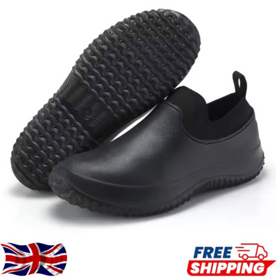 Unisex Adults Chef Shoes Slip on Work Boots Mens Garden Waterproof Non ...