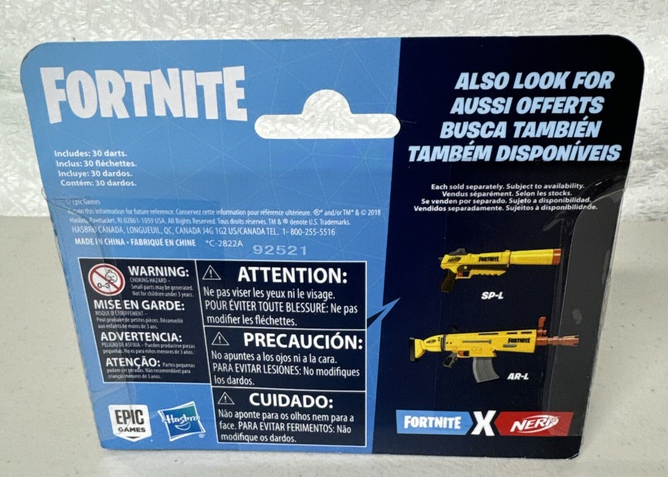 Hasbro Nerf Fortnite 30X Elite Blasters Refill Foam Battle Royal New ...
