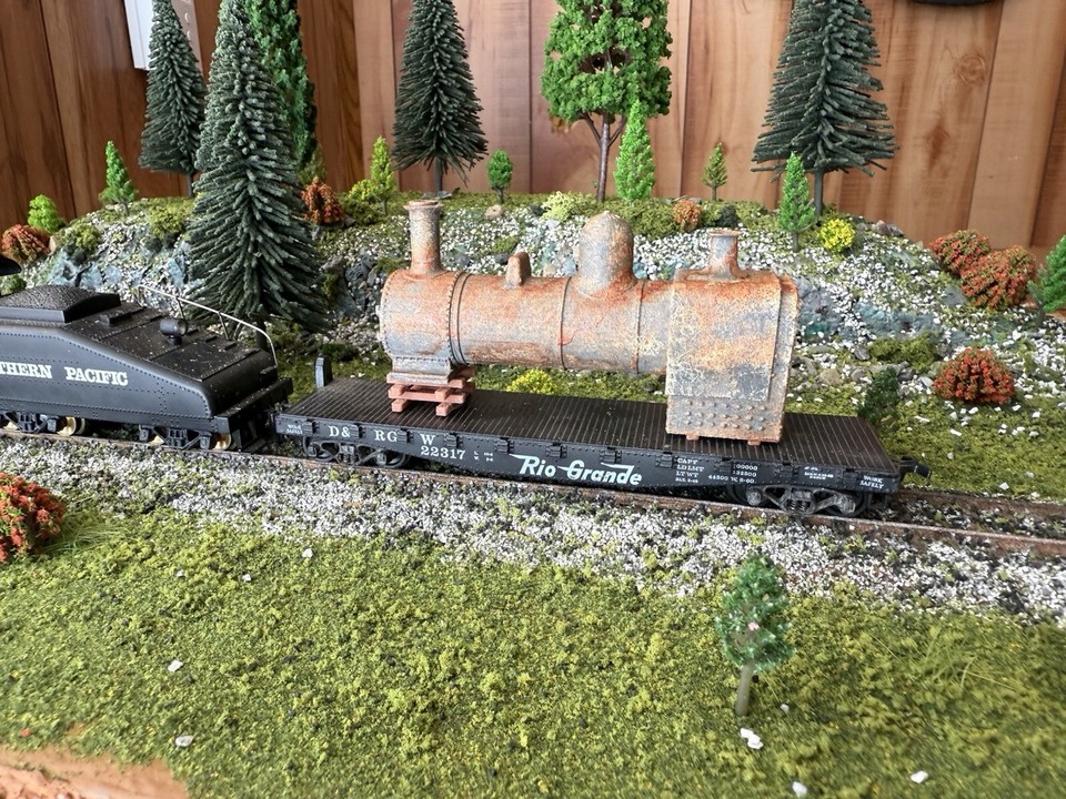 1:87 Ho Scale Rusty Steam Engine Boiler Load/decor (REAL RUST) | eBay