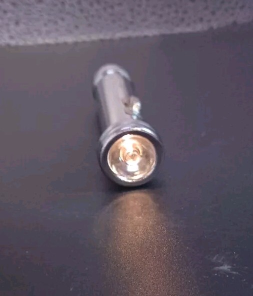 Vintage Flashlight Fulton CO Tom Thumb Miniature Flashlight USA Metal ...