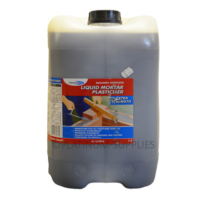 25L LIQUID MORTAR PLASTICISER BROWN IMPROVE WORKABILITY/FROST RESISTANT ...
