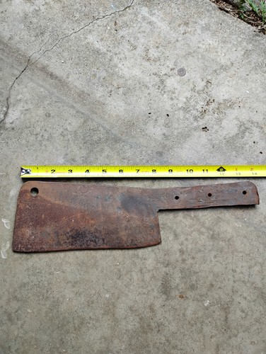 Vintage Meat Cleaver No Handle Heavy | eBay
