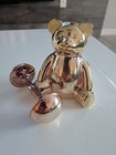 Rose Gold Plated Rattle And A Money Box Teddy Gold For Baby | eBay