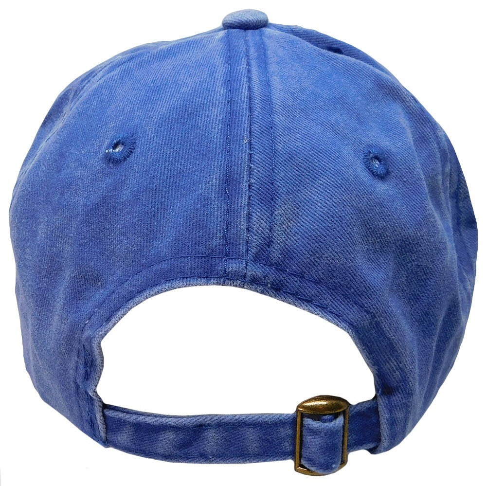 California Republic Bear Denim Blue Washed distressed style Ball Cap ...